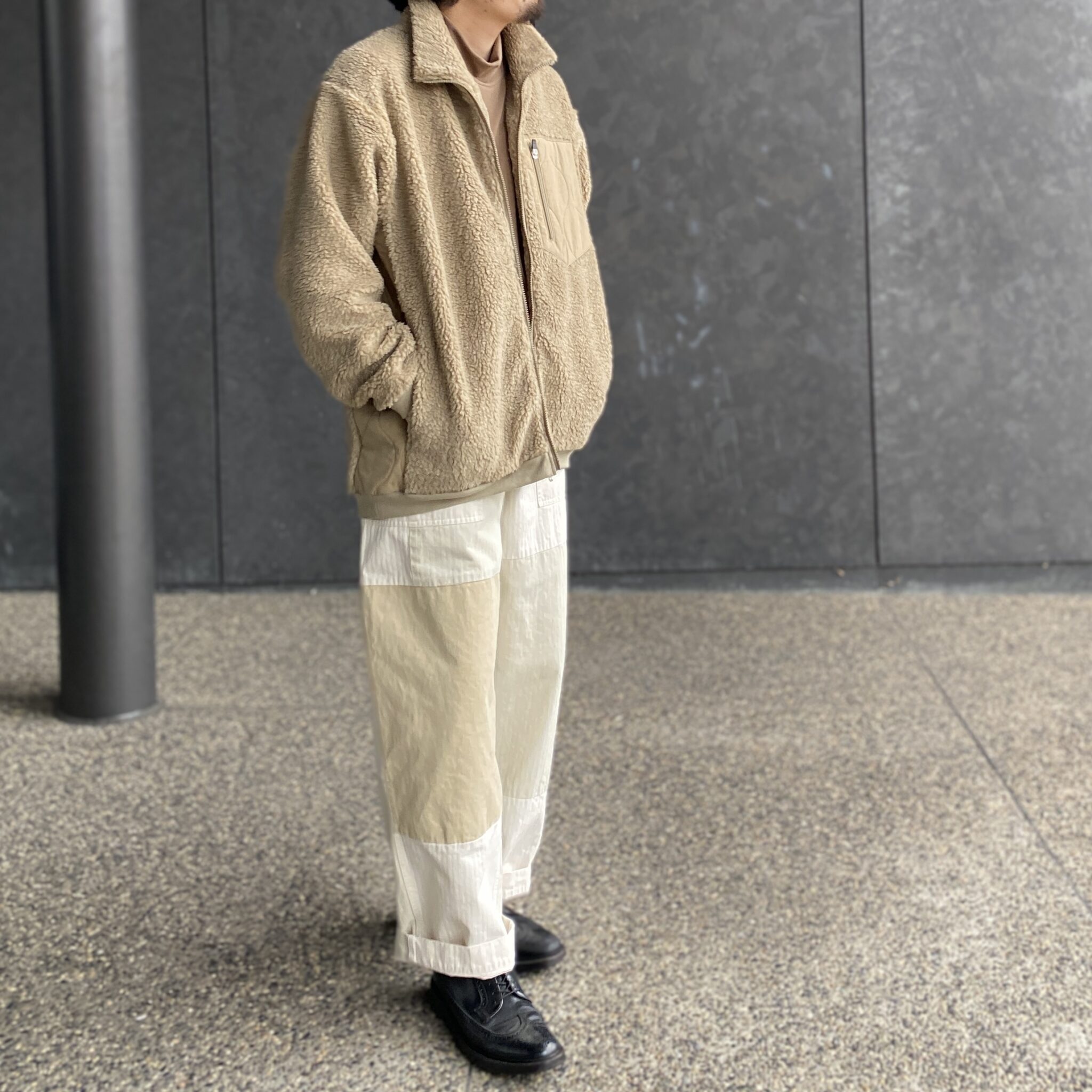 【H.UNIT】Herringbone switching baker easy pants Kinari | unstable | 公式 ...